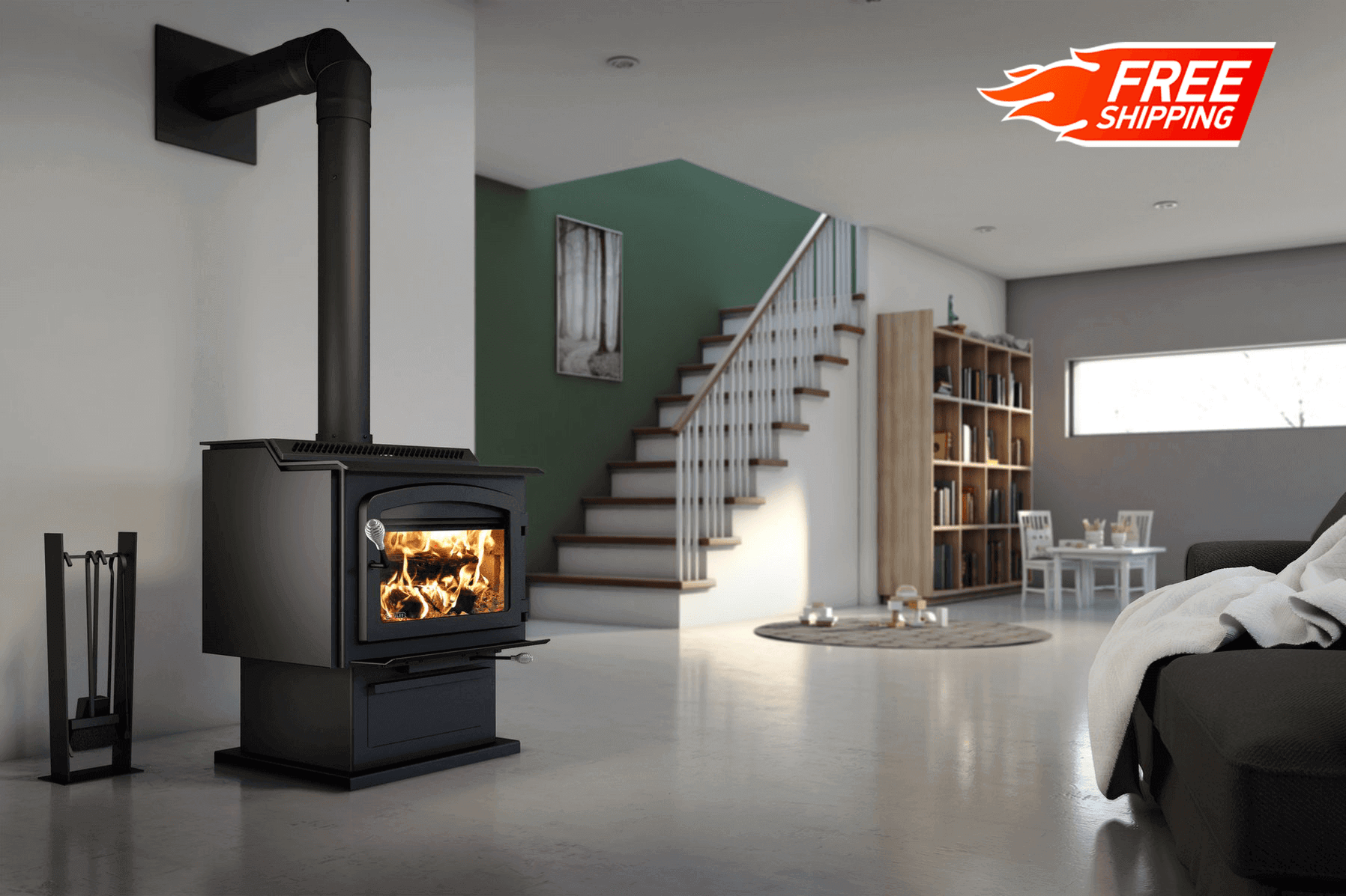 Drolet HT-3000 Wood Stove - Efficient Off-Grid Heating — The Cabin Depot
