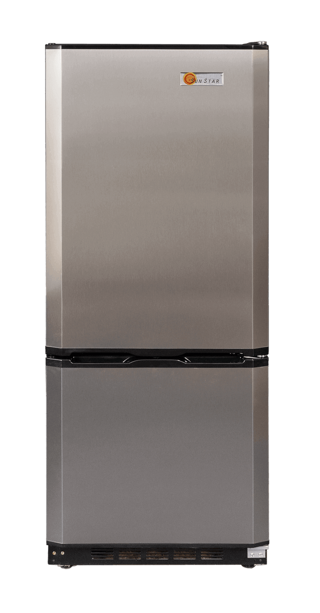SunStar 10CU Solar Fridge - Off-Grid Black Steel — The Cabin Depot